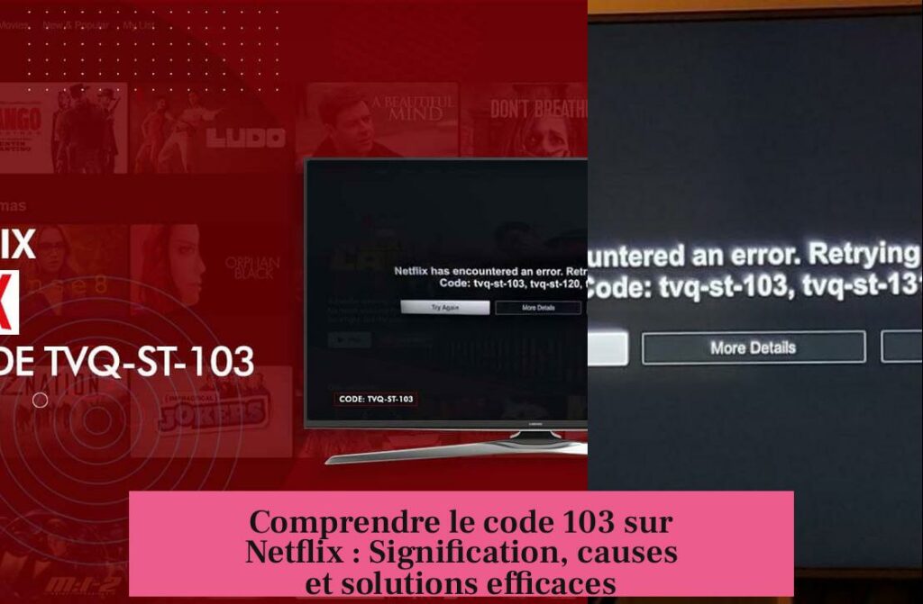Comprendre le code 103 sur Netflix : Signification, causes et solutions ...
